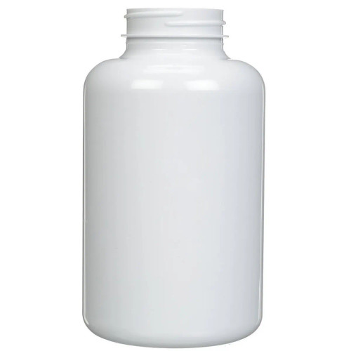 500 CC WHITE PET PLASTIC ROUND PACKER BOTTLE 45-400 NECK FINISH- Case ...
