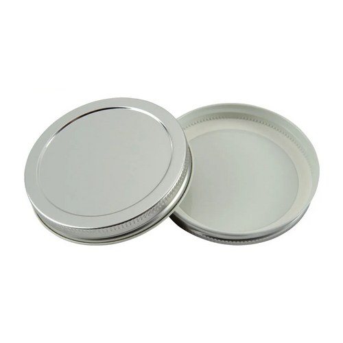 89-400 Silver Metal CT Lid with Plastisol Liner