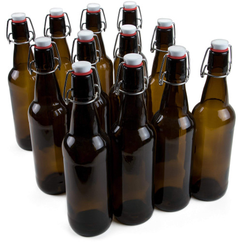 Cocktailor Glass Grolsch Beer Bottles (12-pack, 16.9 oz./500 mL ...