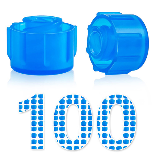 creahub 100 PCS Syringe Tip Caps, Syringe Cap Luer Connector Caps for ...