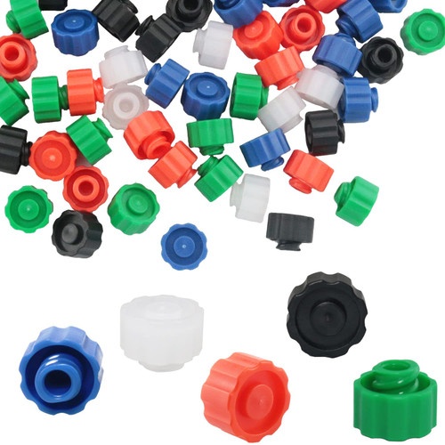 Syringe Tip Cap ITROLLE 100PCS Mixed Color Medicina Oral Tip Syringe ...
