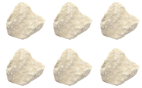 EISCO 6PK Raw Limestone Chalk, Sedimentary Rock Specimens - Approx. 1 ...
