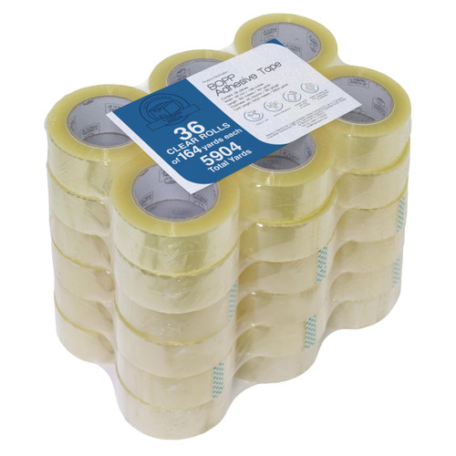 LOGANPACK Heavy Duty Packing Tape 36 Rolls, Total 5904Y, Clear Packing ...