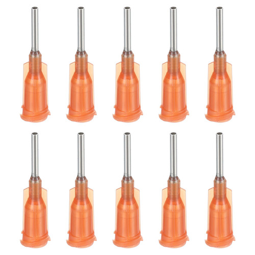 15Ga x 0.5 Inch Dispensing Needle Tips, 50Pcs Stainless Steel and ...