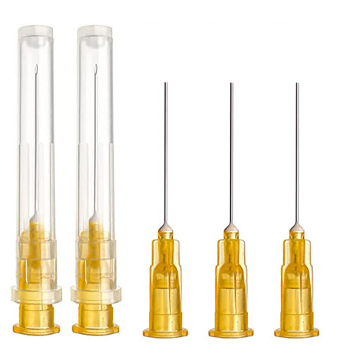 25 Gauge 1 Inch Needle，25g 1 Inch Needle，（100pcs）for Scientific Labs ...