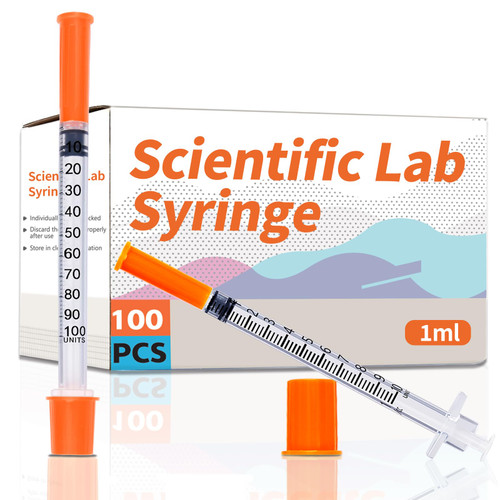 1ml/cc 29G 1/2 Inch Syringes, U-100 Scientific Lab Syringe, Individual ...