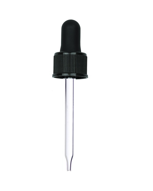 18-415 Black ribbed skirt Regular Glass pipette 110 ml pipate (fits a ...