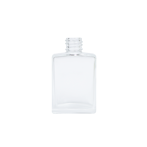 1 oz Frosted SQUARE Glass Bottle Regular Neck w/ 18-415 Neck Finish