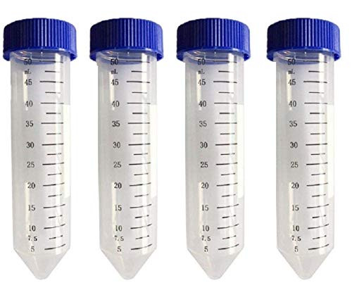Polypropylene Scientific Conical Centrifuge Tubes, 25PCS 50ml Leak ...