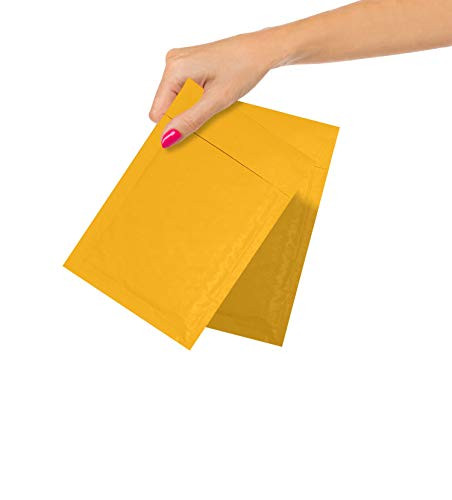 Pack of 25 Gold Kraft Bubble Padded Envelopes 4 x 7. Kraft Bubble Peel ...