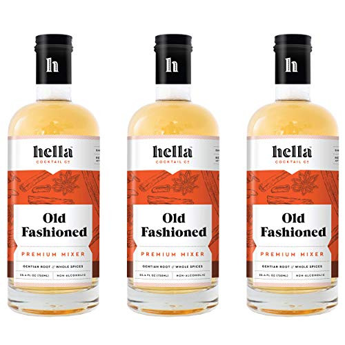 Hella Cocktail Co. Old Fashioned Premium Cocktail Mixers, 750ml (3 ...