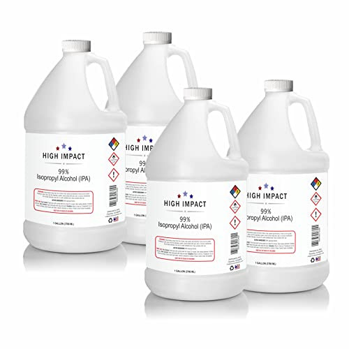 High Impact 99% Isopropyl Alcohol (IPA) Gallon - Made in The USA - Pack ...