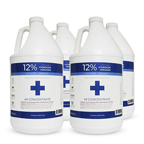 12% Food Grade Hydrogen Peroxide (4 Gallons) - No Added Stabilizers ...