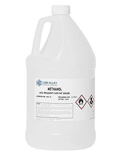 Methanol ≥99.8% Certified ACS Reagent/USP/NF Grade, 4 Liters