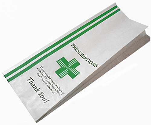 Green Health Cross - Dispensary Prescription Bags (10x3x1.5) Gusseted ...