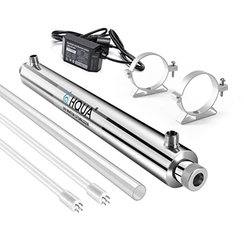 HQUA-OWS-6 Ultraviolet Water Purifier Sterilizer Filter for Kitchen Water Purification,6GPM 110V ...