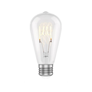 ST19 LED Edison Filament Bulb - Clear Finish | Warm White | 40 Watt ...