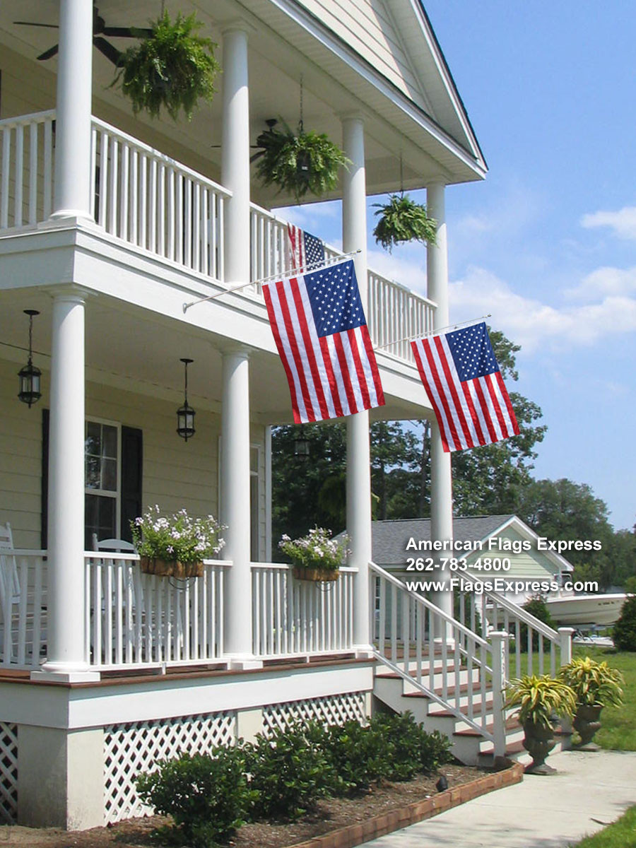 Grand American Wall Mounted Flag Set | American Flags Express
