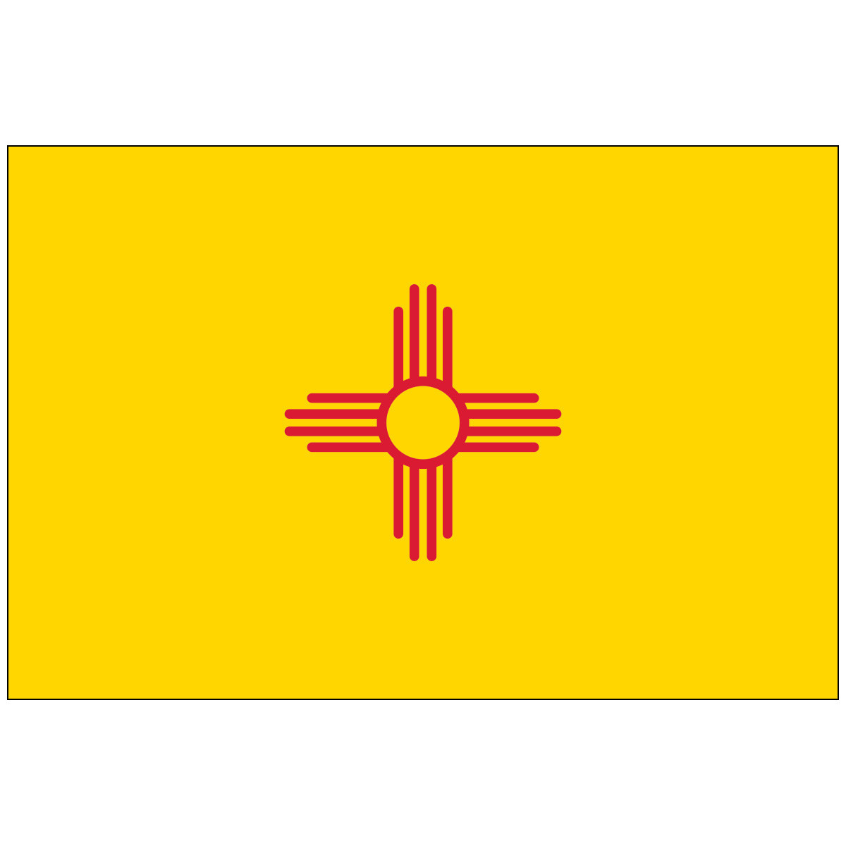 New Mexico Indoor/Parade Flags with Pole Hem