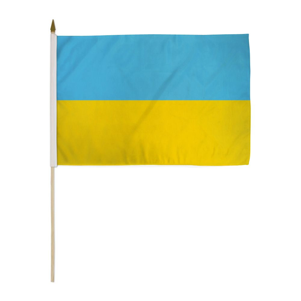 Ukraine Flag on a Stick