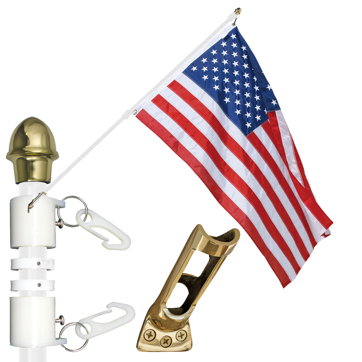 Presidential Wall Mounted Flag Set with Fiberglass Pole | American ...