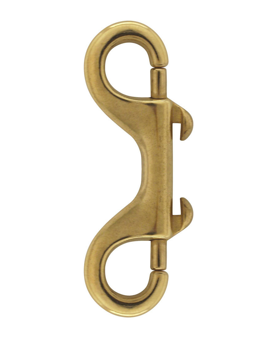 4" Solid Brass Double Flagpole Snaps/Clips | American Flags Express