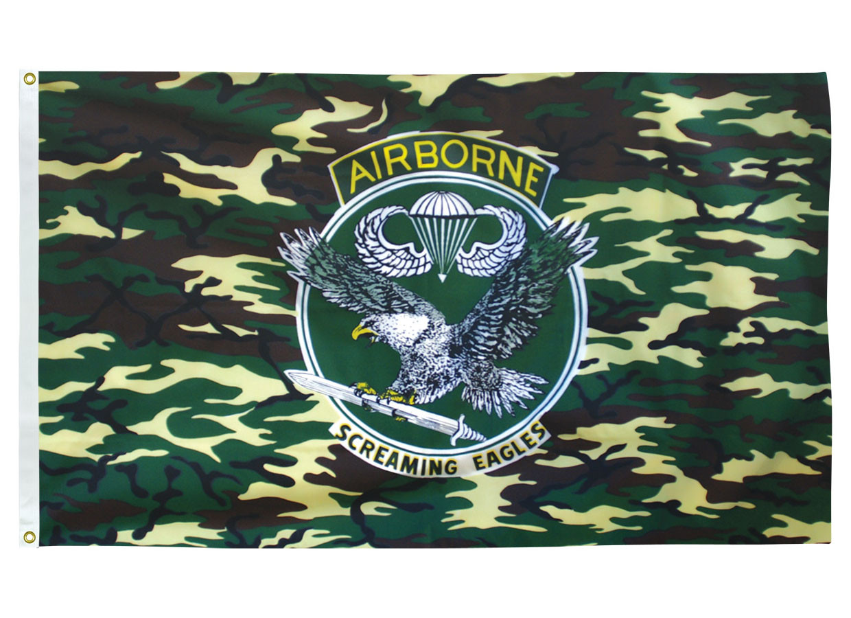3' x 5' Camo Airborne Flag | American Flags Express