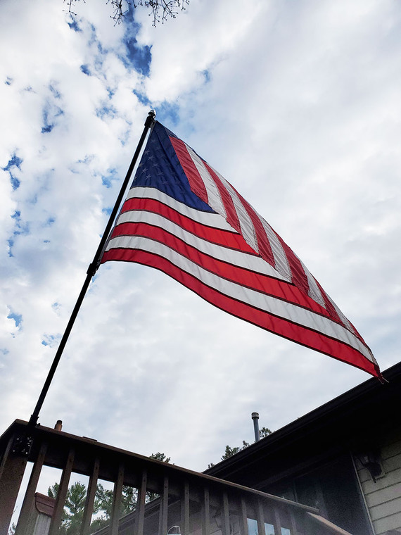 Veteran Honor Wall Mounted Flag Set with Fiberglass Pole | American ...