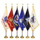 Complete U.S. Military Indoor Flag Set