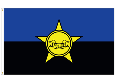 3' x 5' Police Remembrance Nylon Outdoor Flag | American Flags Express