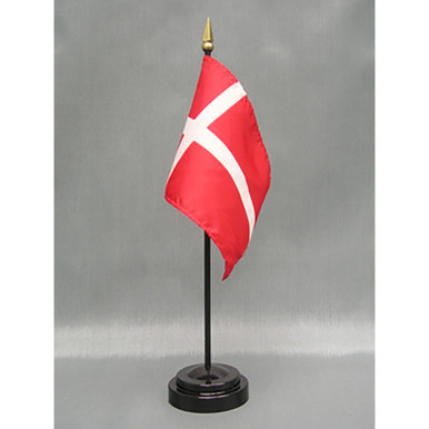 Denmark Flag on a Stick