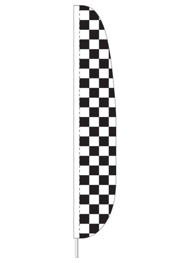 Black & White Checkered - Heavy Duty Feather Flag | American Flags Express
