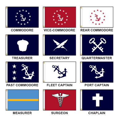 12" x 18" Nautical Officers Nylon Flags | American Flags Express