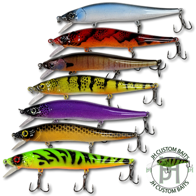 JH Custom Baits 4.5" 110 Series Jerk Bait - Precision Hand Painted ...