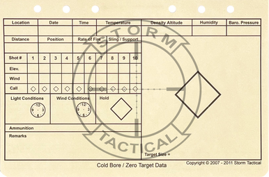 6 Ring Cold Bore/Zero Target