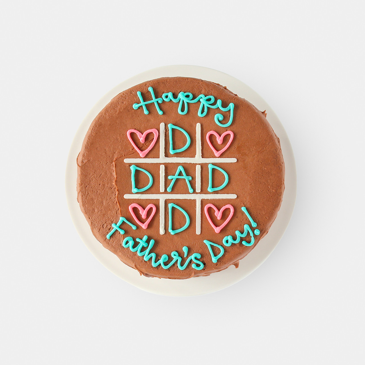 Tic Tac Toe Dad Decorated Vanilla Celebration