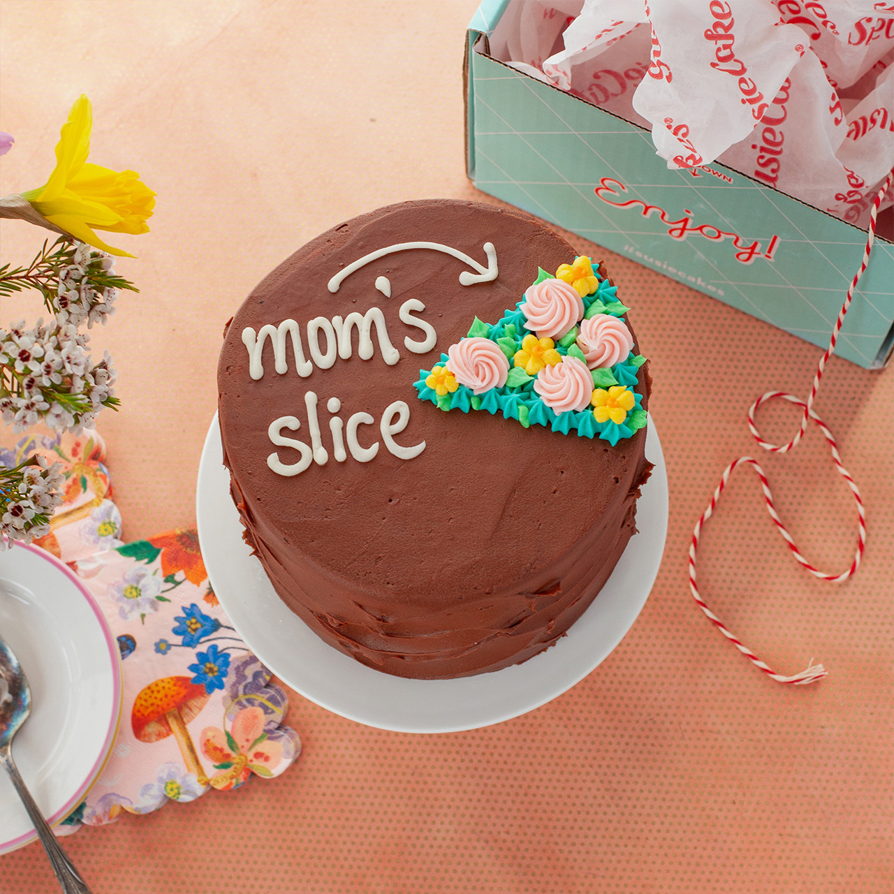 Mom's Slice Decorated Cake