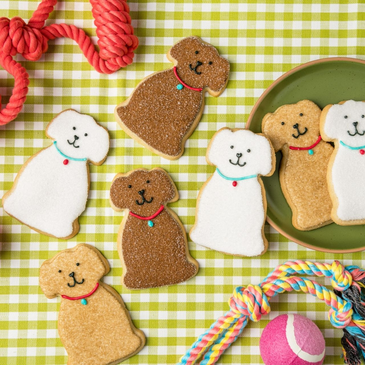 Dog Frosted Sugar Cookies