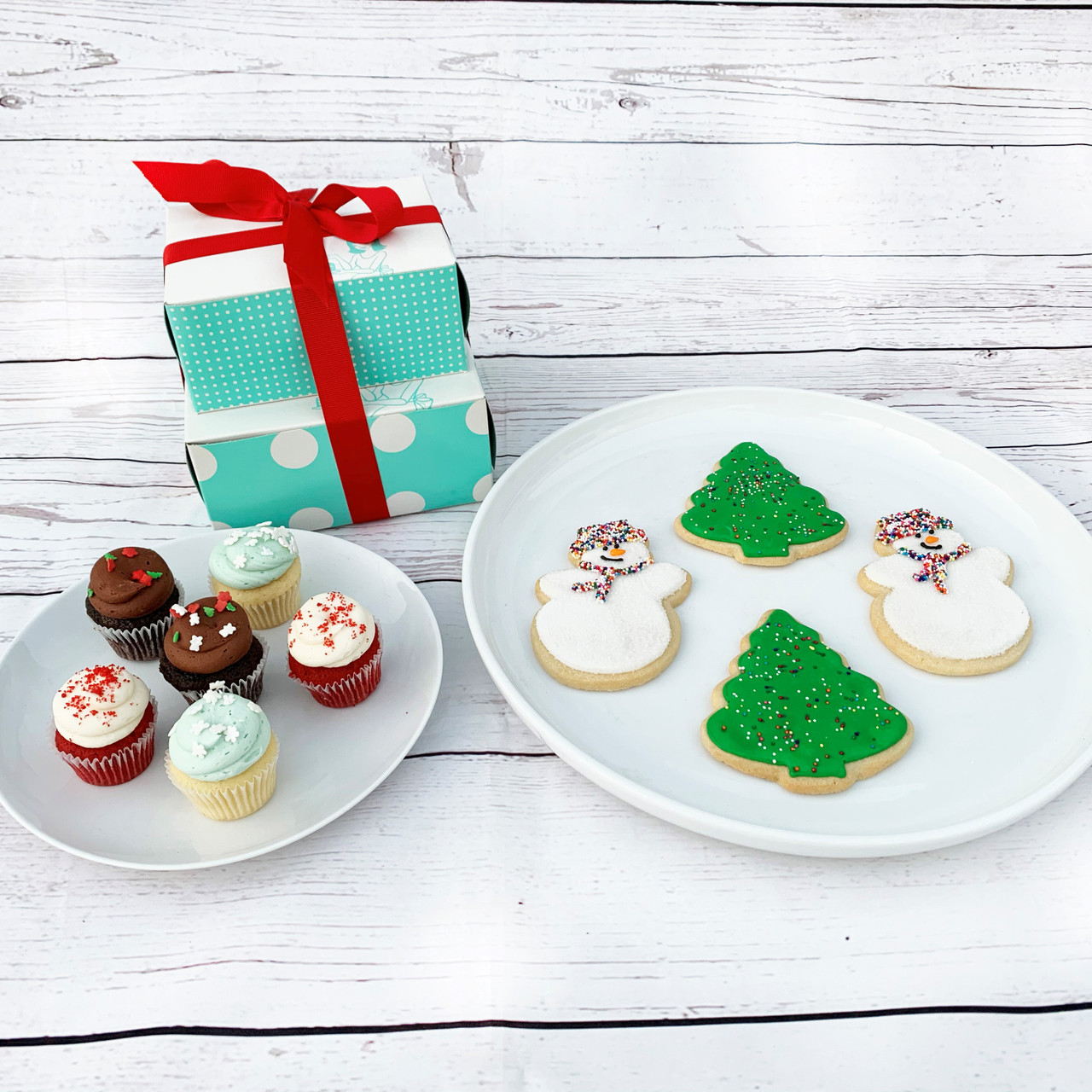 Holiday Cheer Tower of Treats 2-tier - SusieCakes