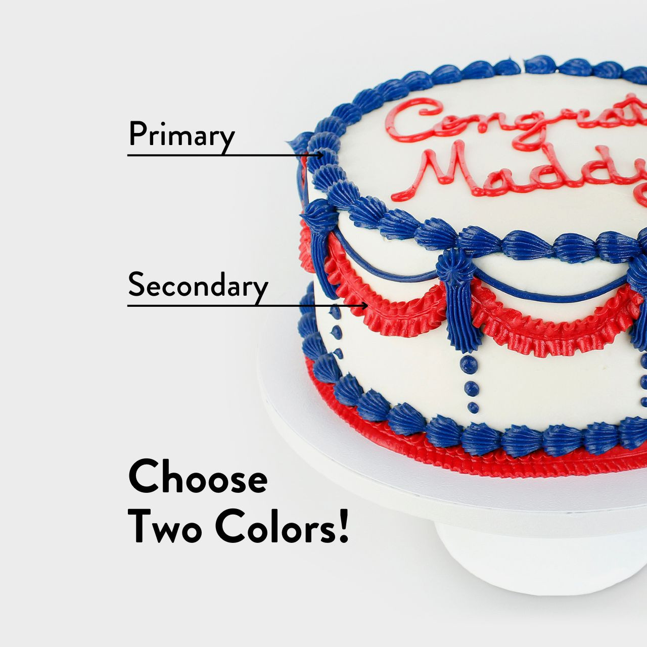 Your Custom Colors Vintage Cake