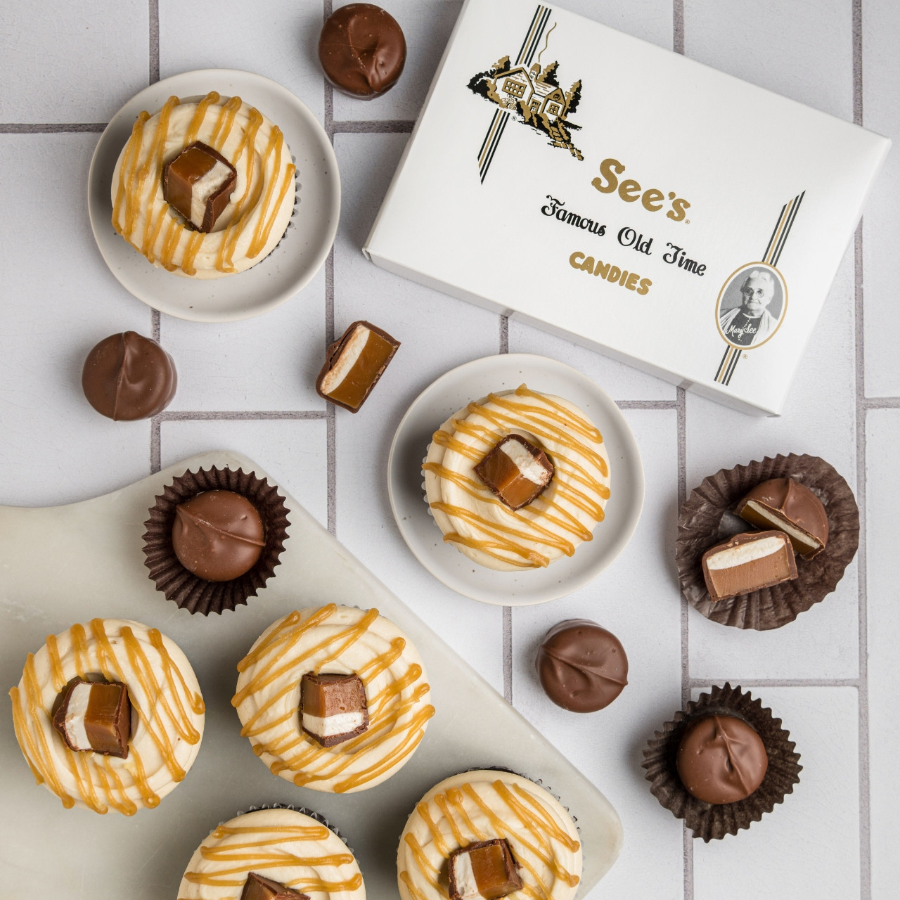 SusieCakes x See’s Candies Milk Scotchmallow® Cupcake