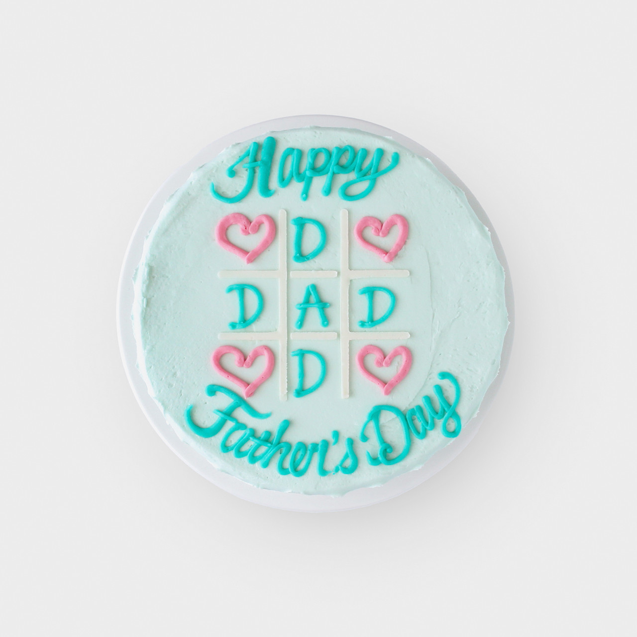 Tic Tac Toe Dad Decorated Vanilla Celebration