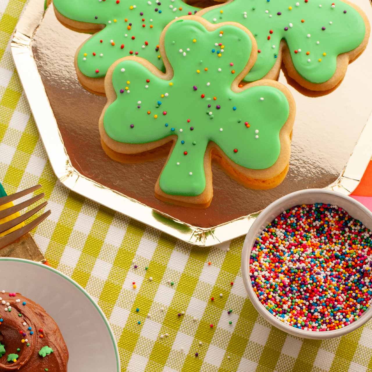 Shamrock Frosted Sugar Cookie