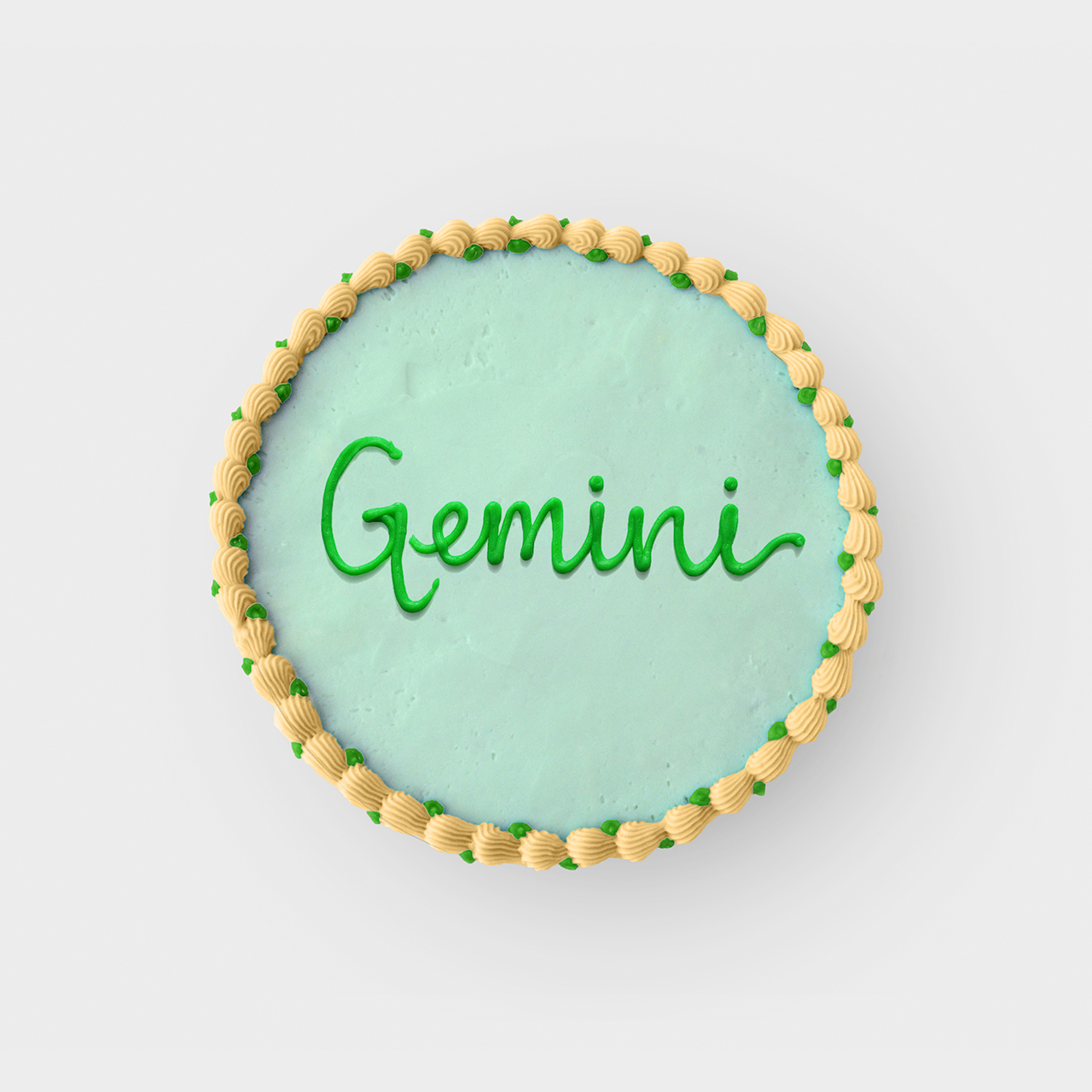 Gemini Zodiac Decorated Cake