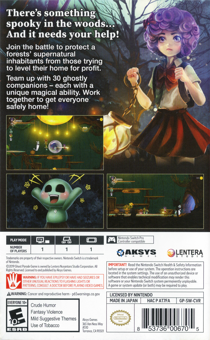 Ghost Parade - Switch - NEW - World-8