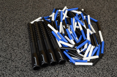 Double Dutch Long Handle Beaded Jump Rope (set)