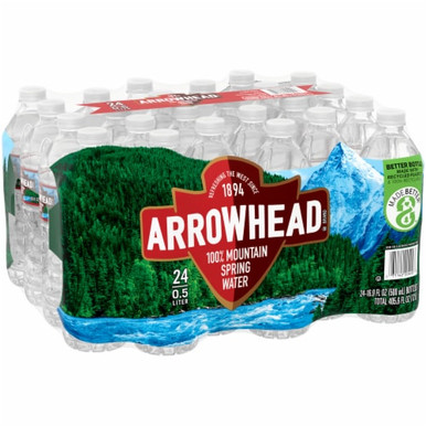 Arrowhead Mountain Spring Water 24-Pack 16.9 fl oz | GBuynow