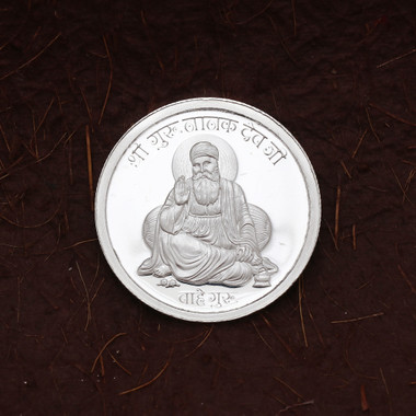Shree Guru Nanak 10gm (999 Siliver Coin) - Rakhi.com.au