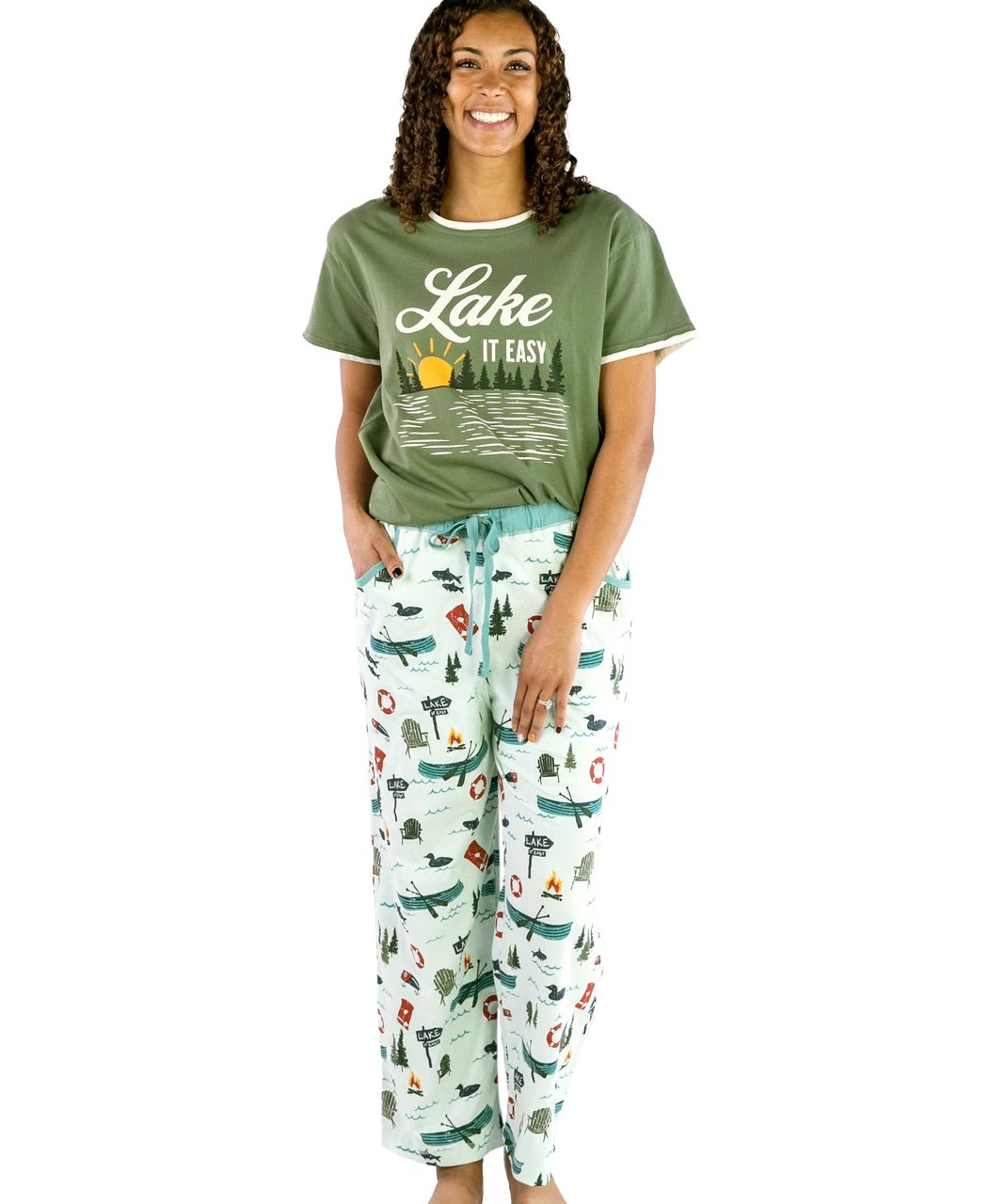 Lake It Easy Women's Regular Fit PJ Set