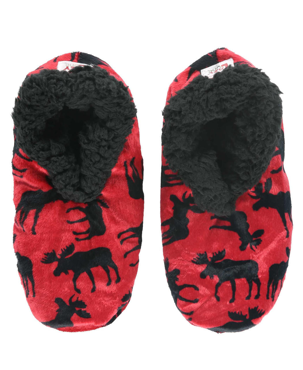 Classic Moose Red Fuzzy Feet | LazyOne